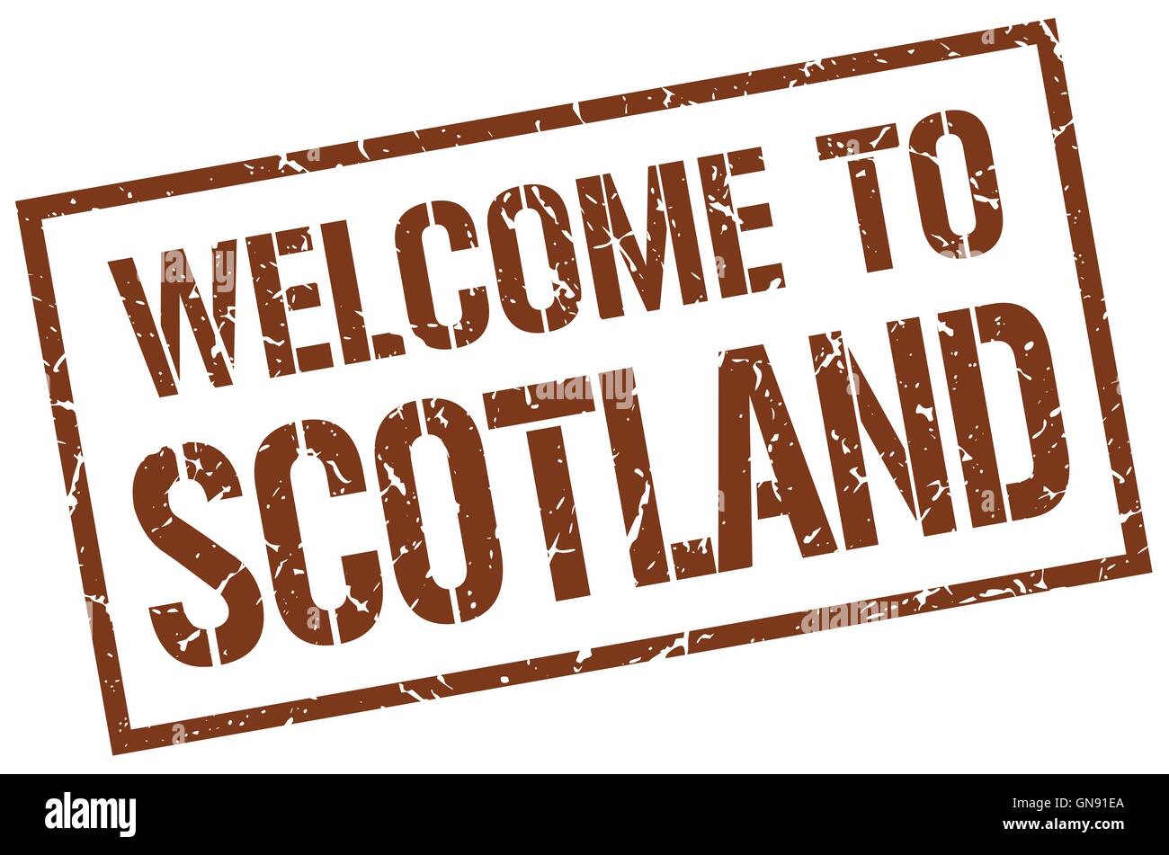Welcome to scotland Stock Vector Images - Alamy