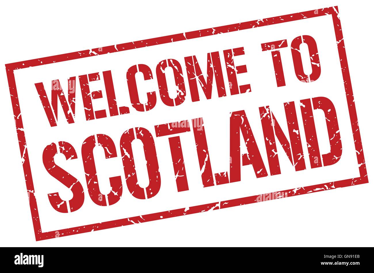welcome to Scotland stamp Stock Vector Image & Art - Alamy