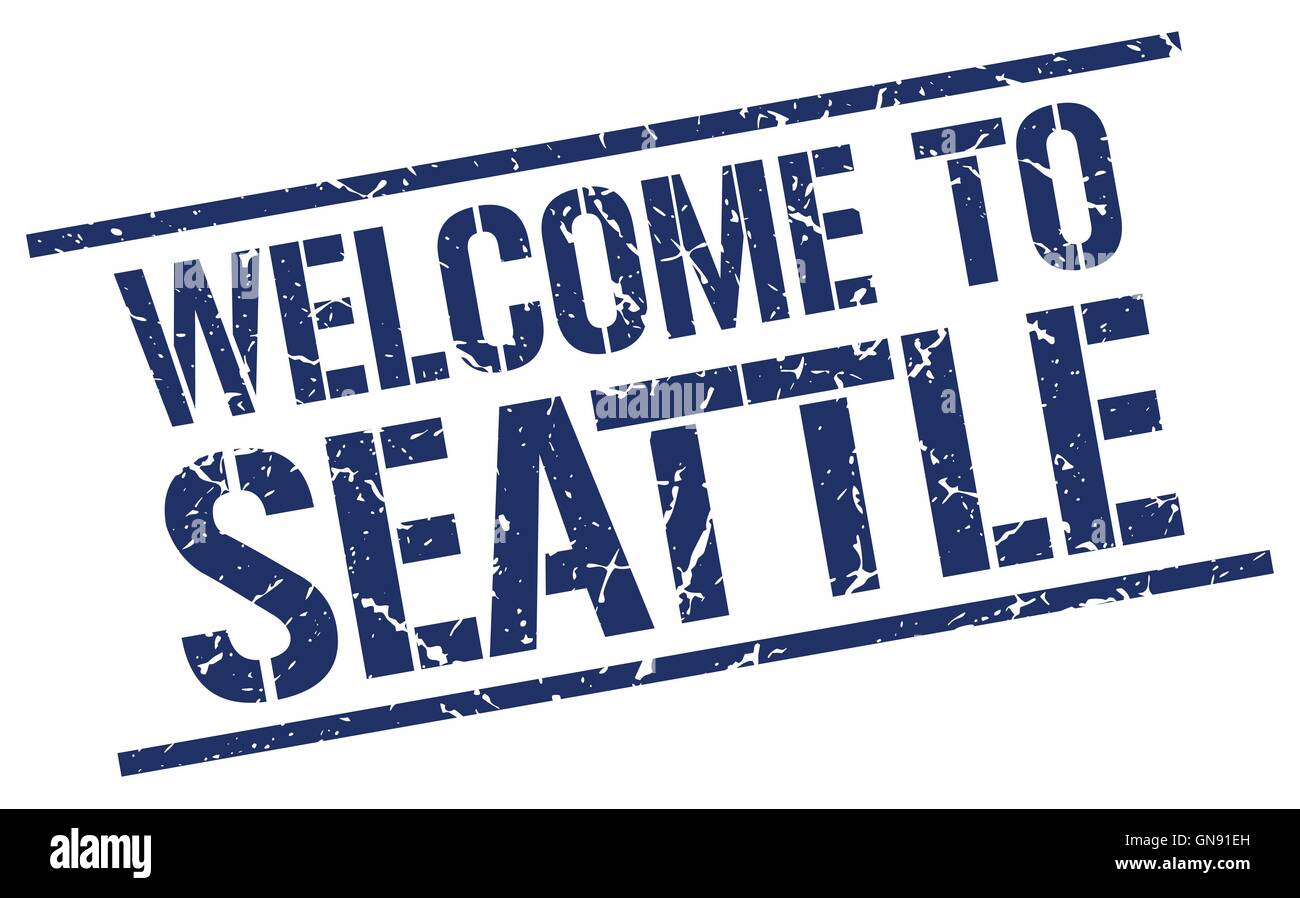 welcome to Seattle stamp Stock Vector Image & Art - Alamy
