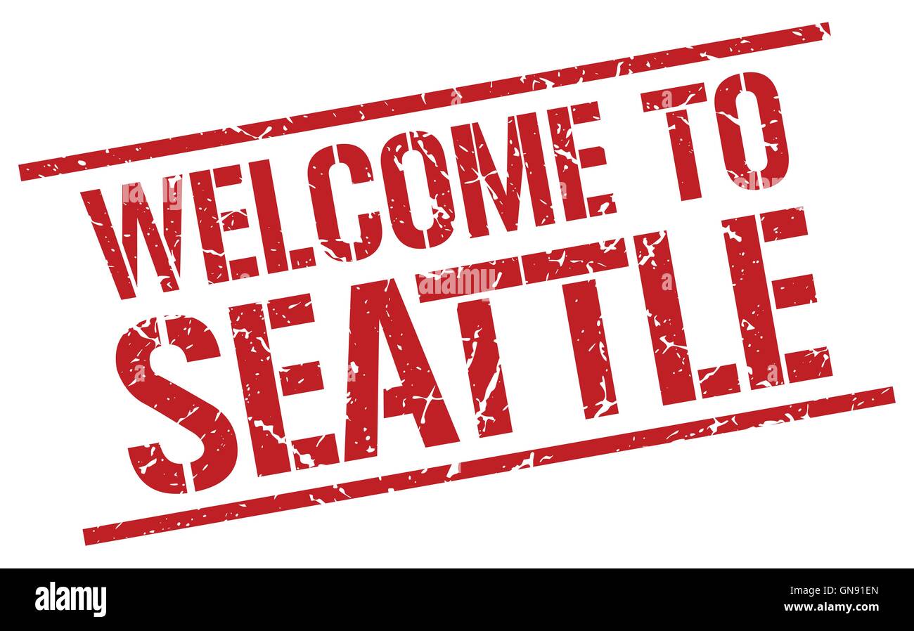welcome to Seattle stamp Stock Vector Image & Art - Alamy