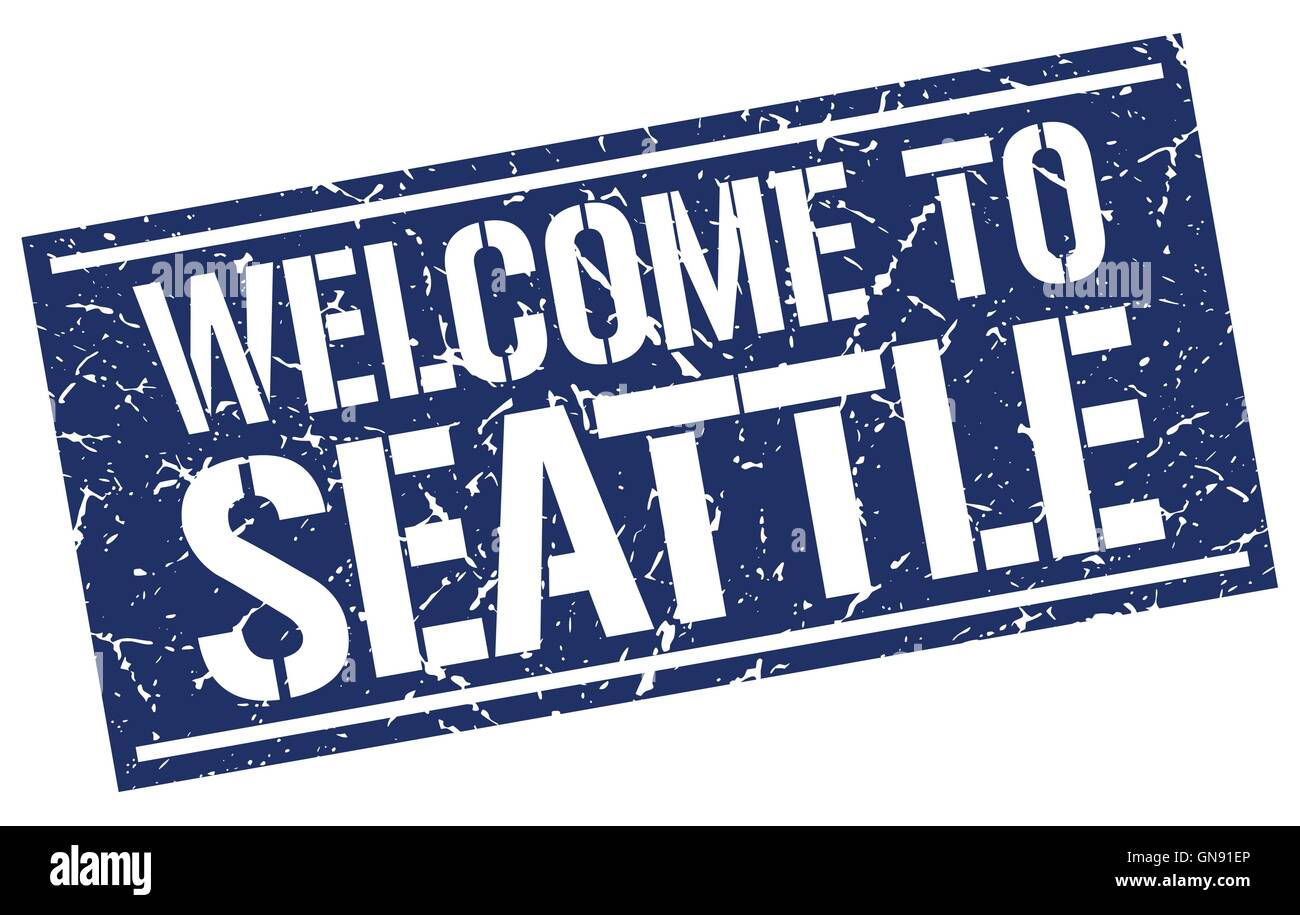 welcome to Seattle stamp Stock Vector Image & Art - Alamy