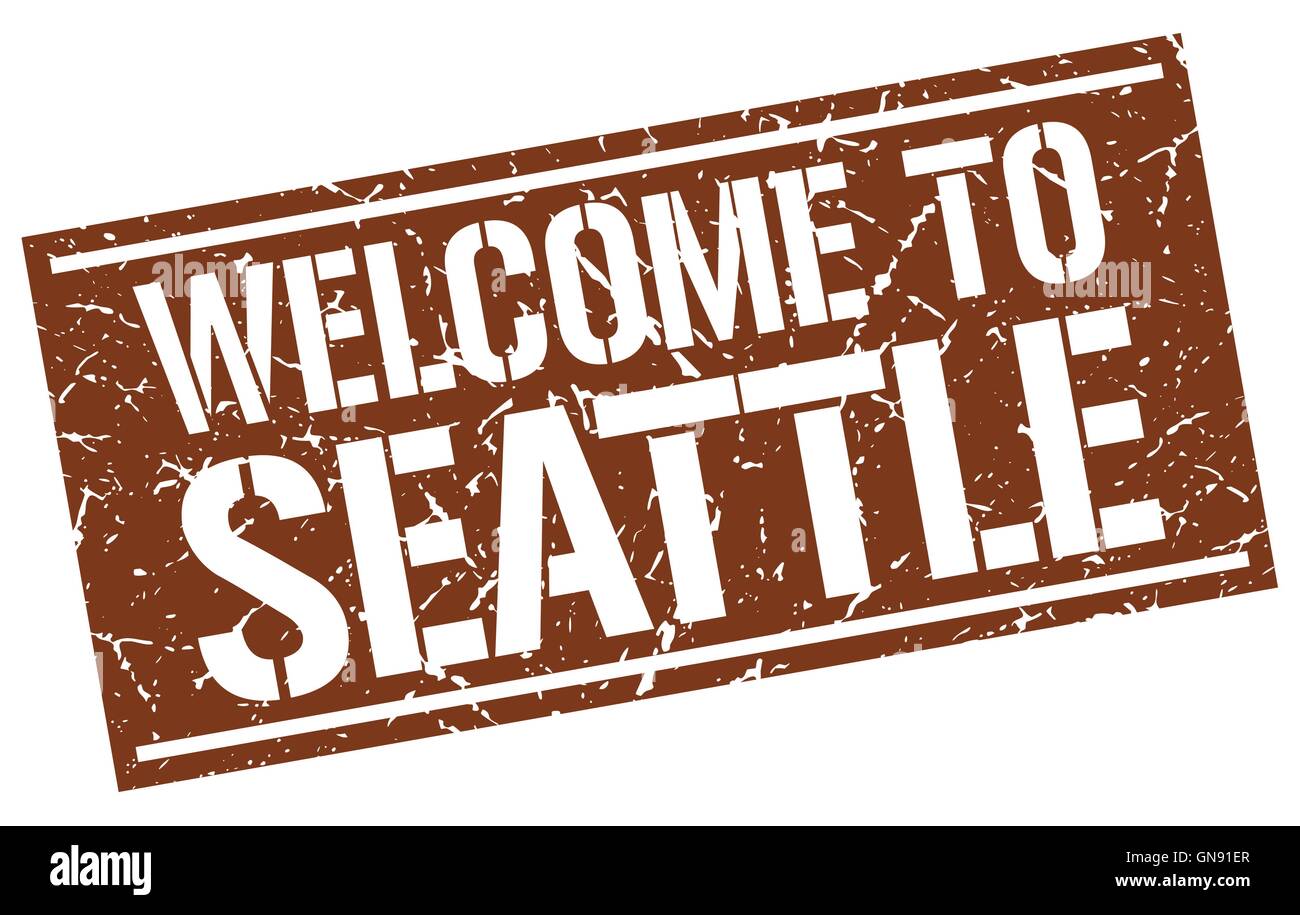welcome to Seattle stamp Stock Vector Image & Art - Alamy