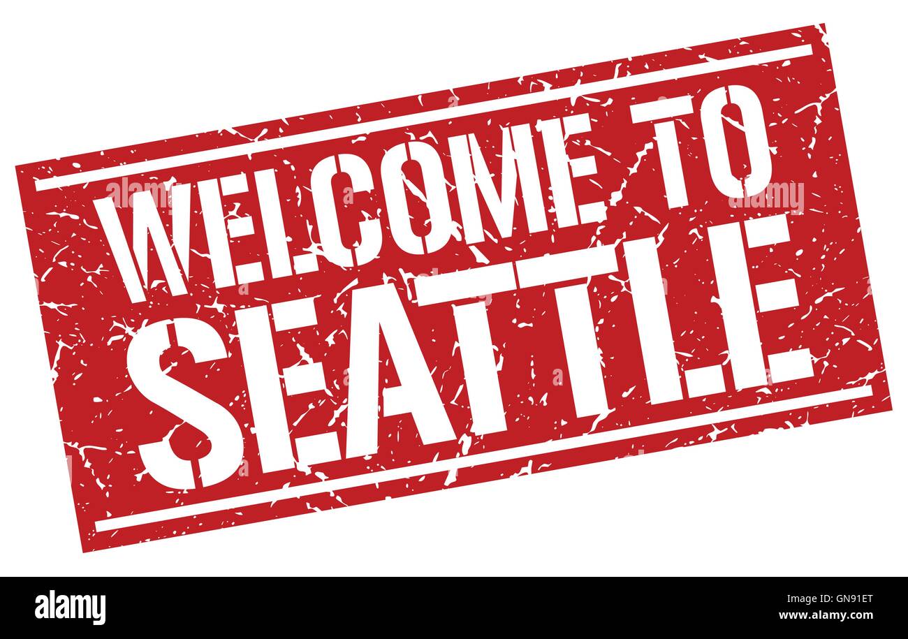 welcome to Seattle stamp Stock Vector Image & Art - Alamy