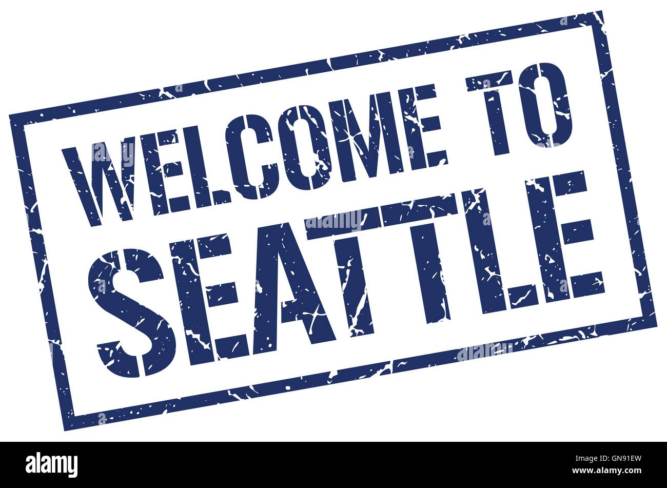 welcome to Seattle stamp Stock Vector Image & Art - Alamy