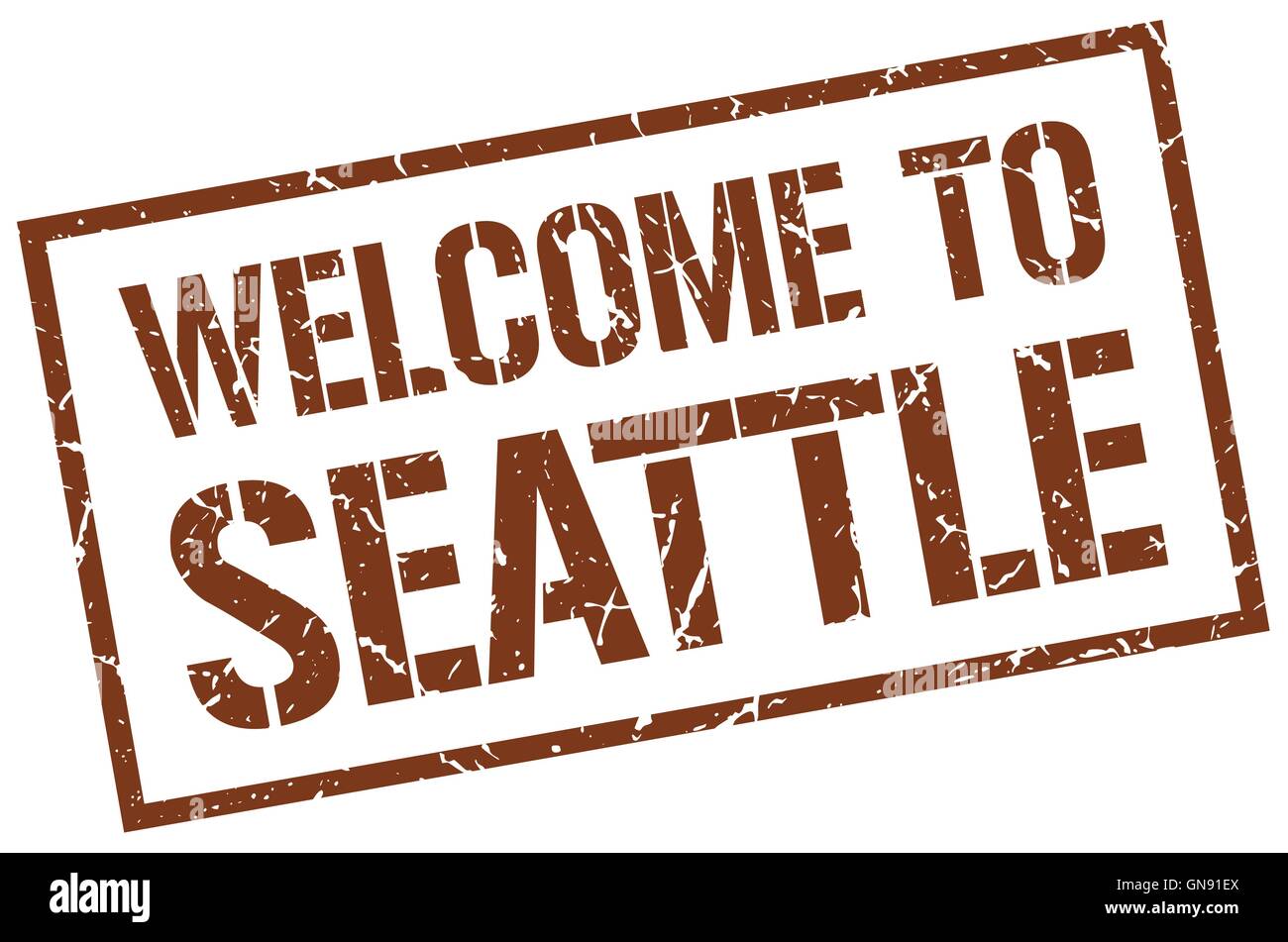 welcome to Seattle stamp Stock Vector Image & Art - Alamy