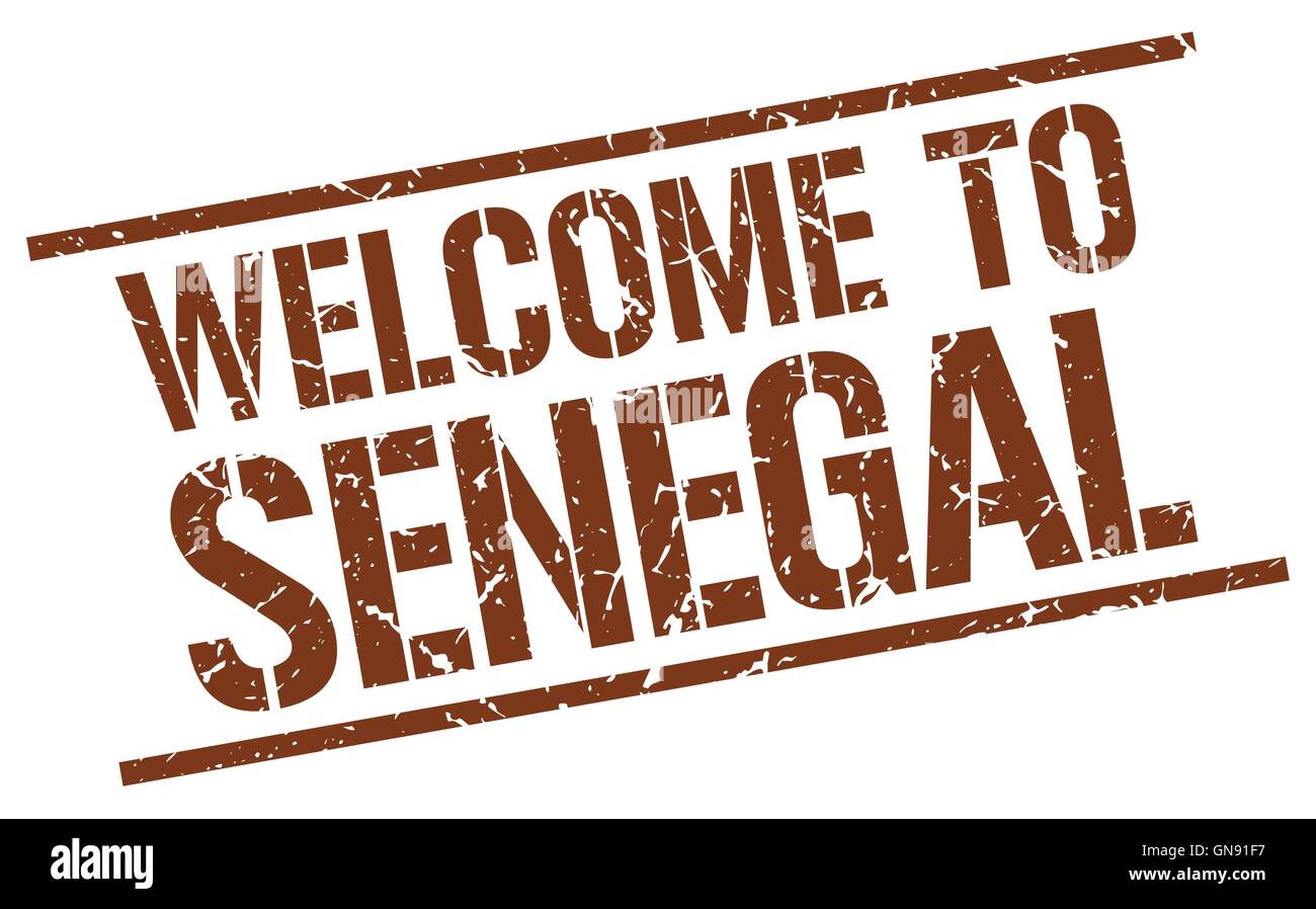 welcome to Senegal stamp Stock Vector Image & Art - Alamy