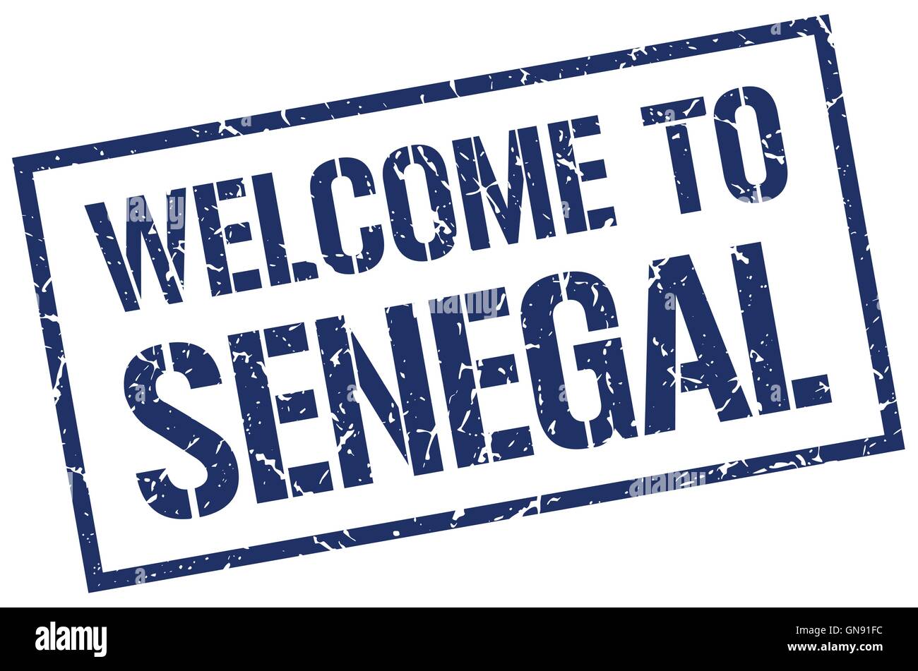 welcome to Senegal stamp Stock Vector Image & Art - Alamy
