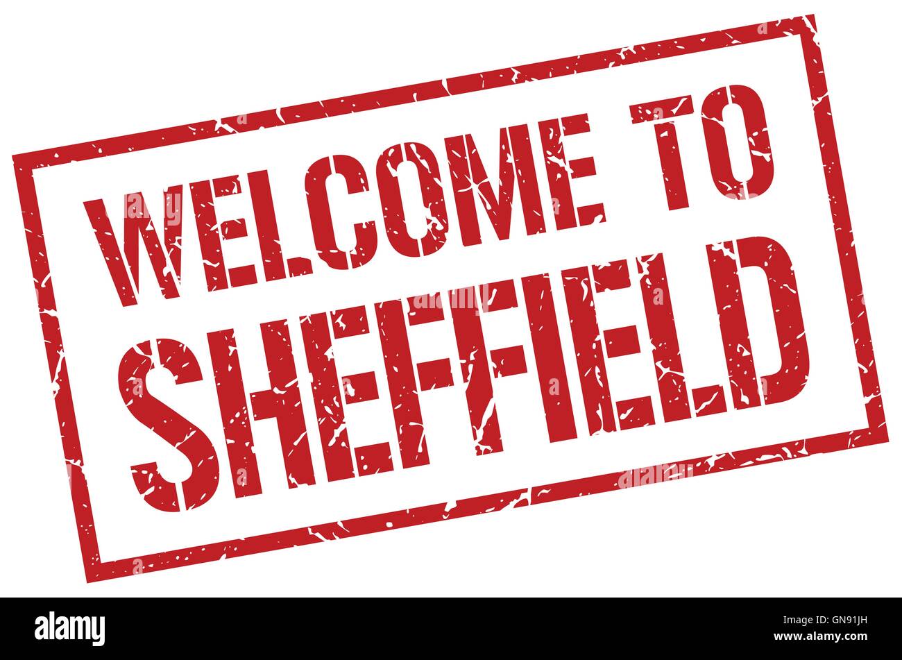 welcome to Sheffield stamp Stock Vector Image & Art - Alamy