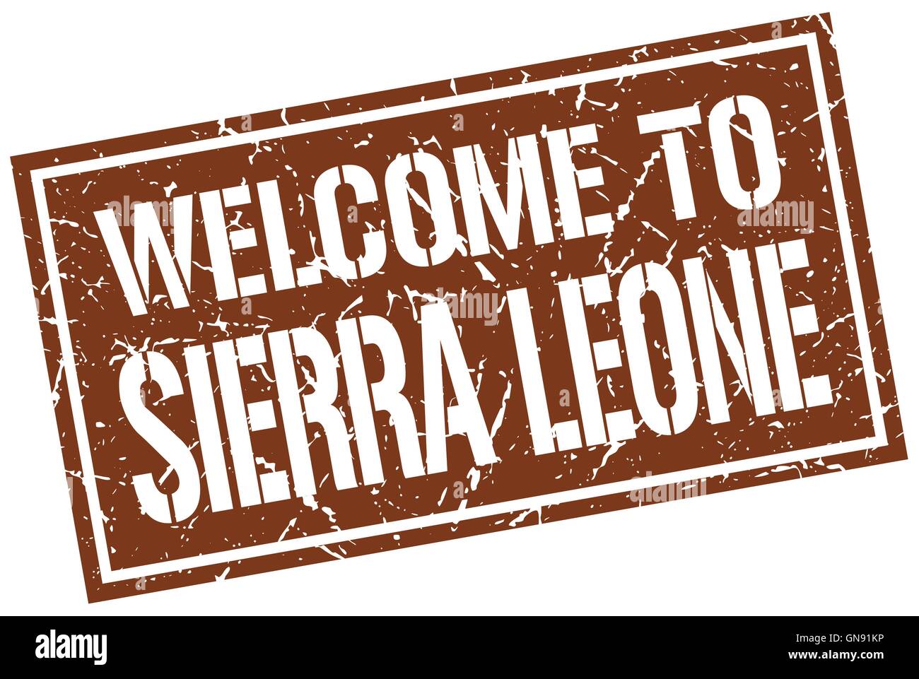 welcome to Sierra Leone stamp Stock Vector Image & Art - Alamy
