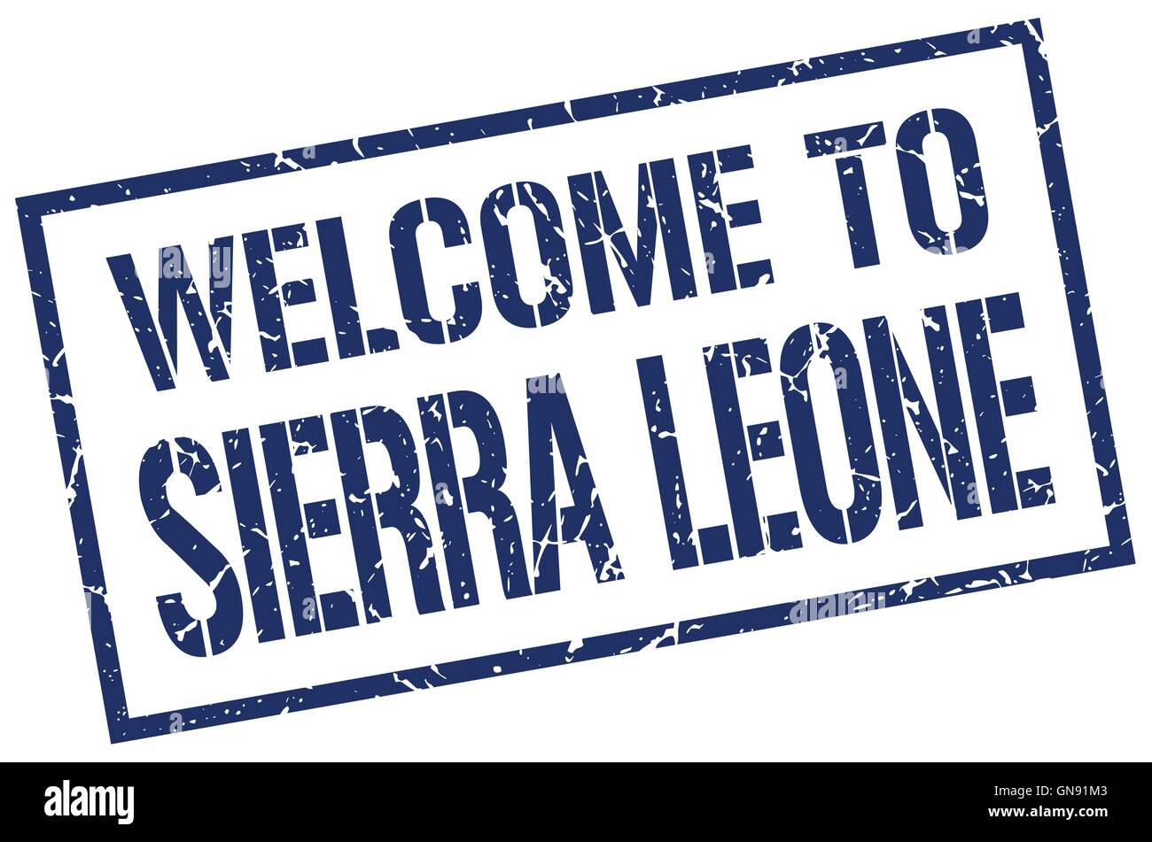 welcome to Sierra Leone stamp Stock Vector Image & Art - Alamy