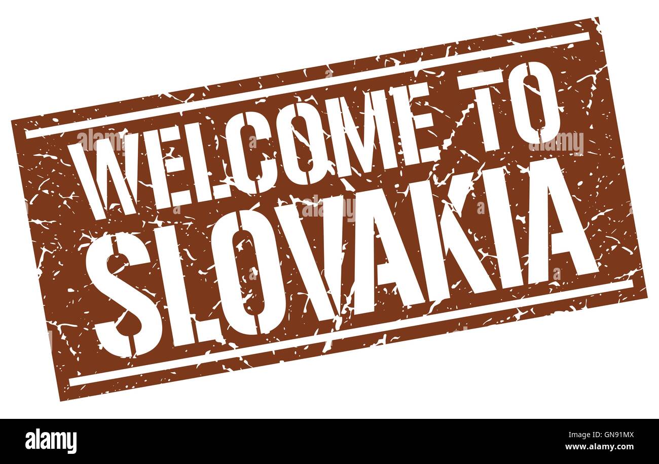 welcome to Slovakia stamp Stock Vector Image & Art - Alamy