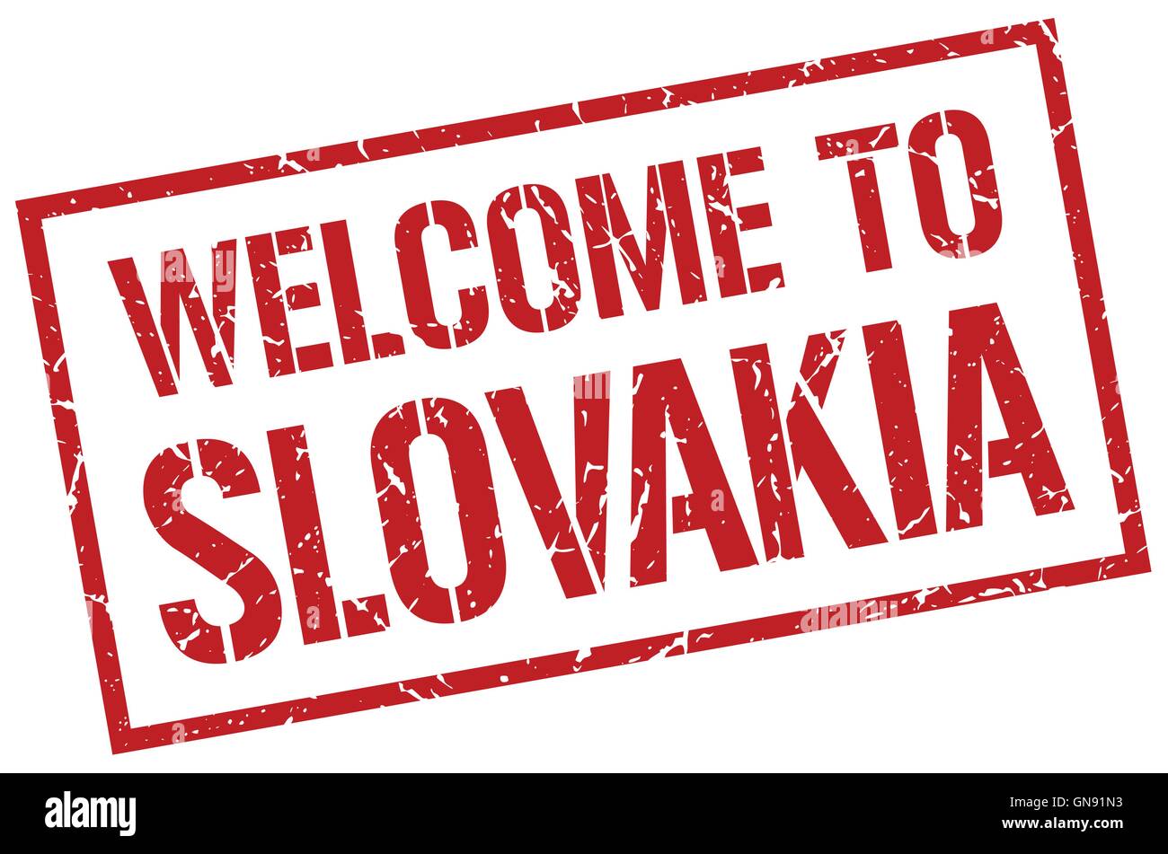 welcome to Slovakia stamp Stock Vector Image & Art - Alamy