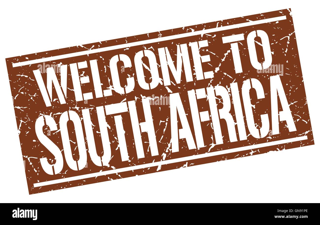 welcome to South Africa stamp Stock Vector Image & Art - Alamy
