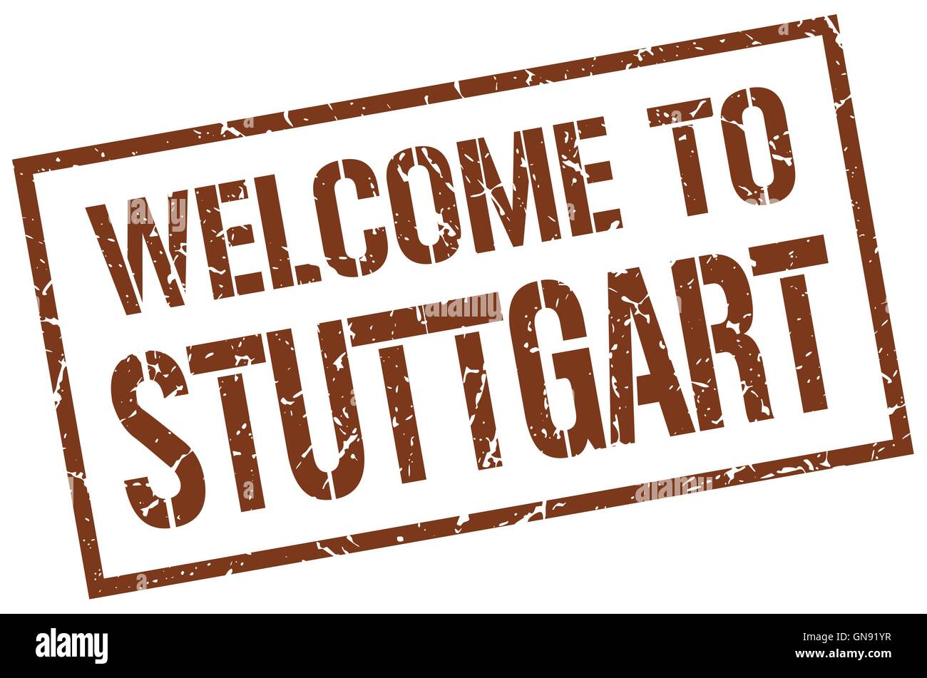 welcome to Stuttgart stamp Stock Vector Image & Art - Alamy