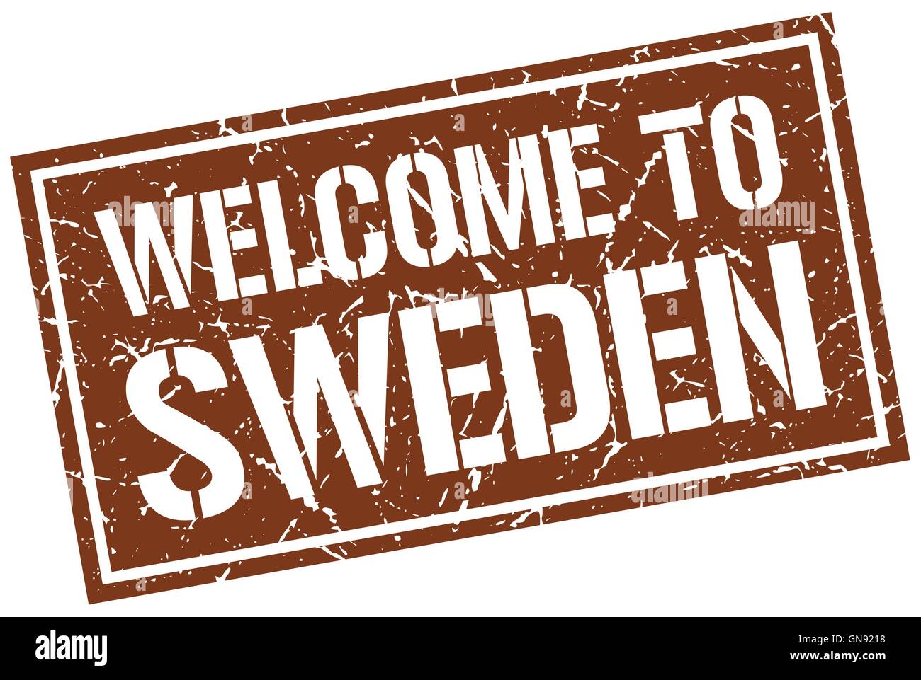 welcome to Sweden stamp Stock Vector Image & Art - Alamy