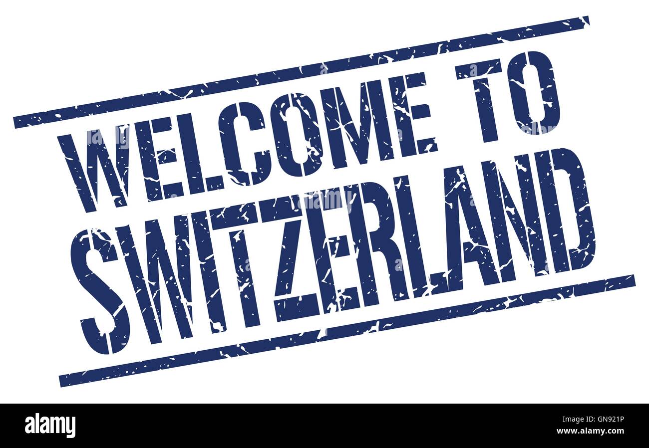 Welcome to switzerland Stock Vector Images - Alamy