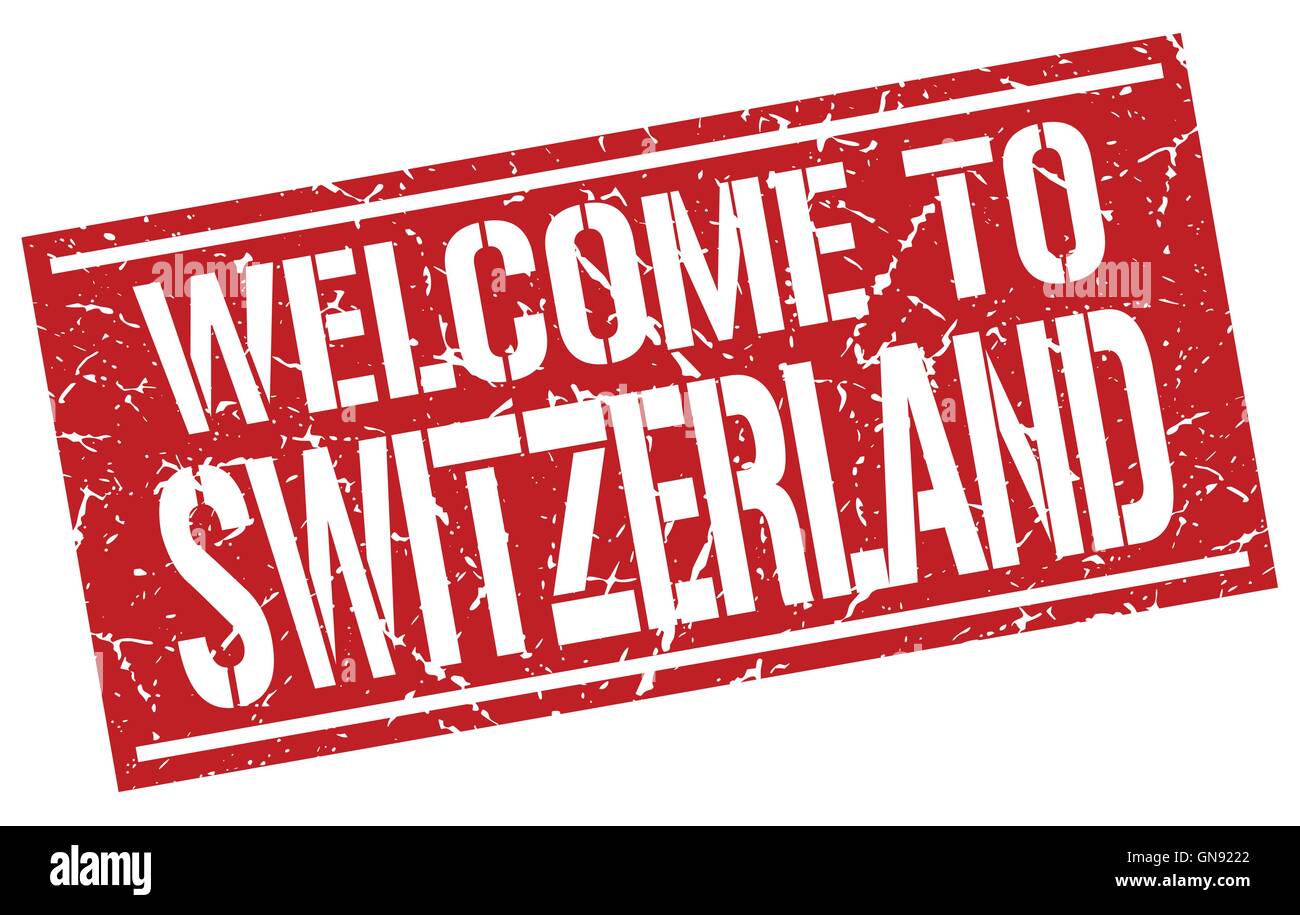 Welcome to switzerland Stock Vector Images - Alamy