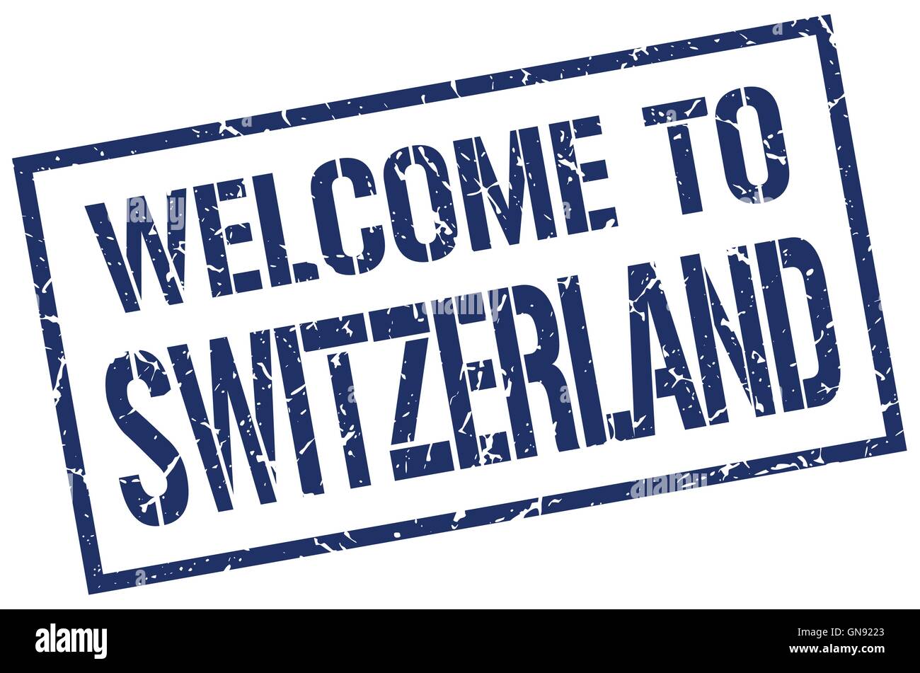 welcome to Switzerland stamp Stock Vector Image & Art - Alamy