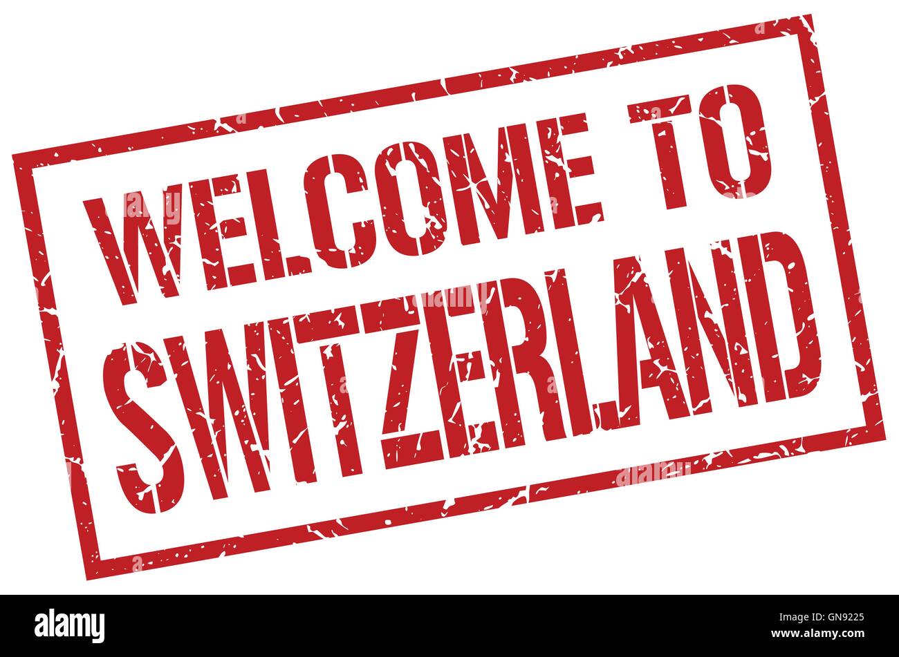 welcome to Switzerland stamp Stock Vector Image & Art - Alamy