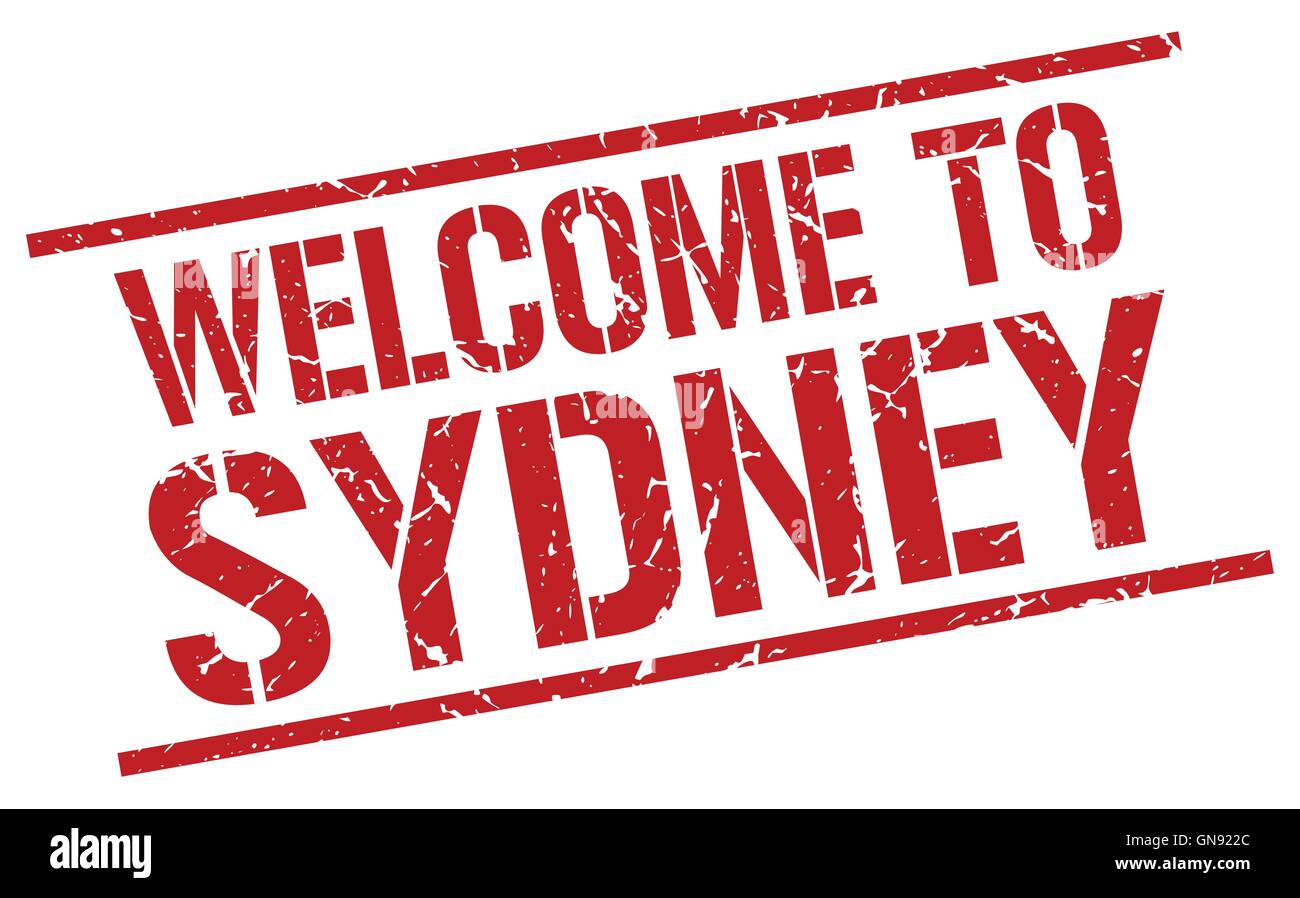 welcome to Sydney stamp Stock Vector Image & Art - Alamy
