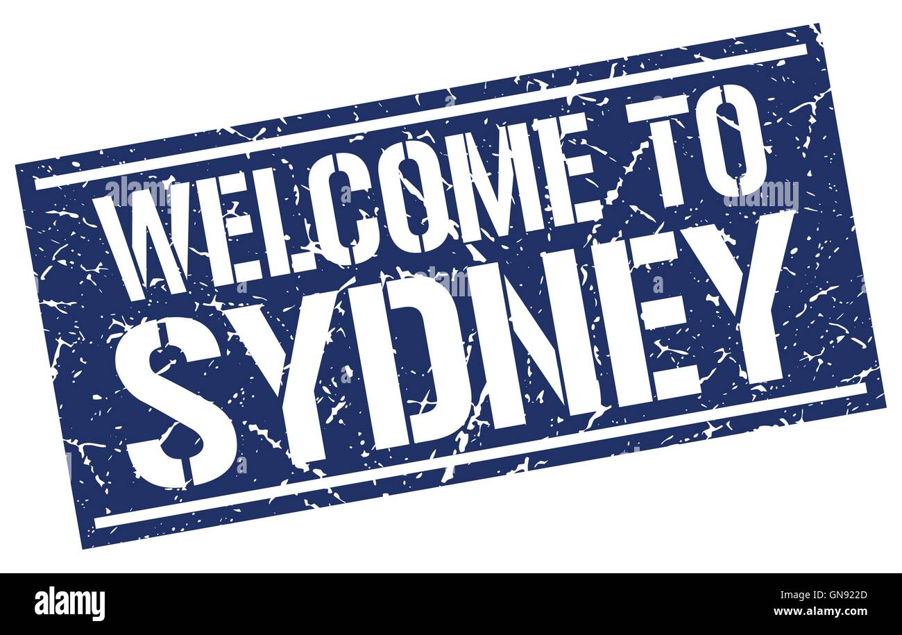 welcome to Sydney stamp Stock Vector Image & Art - Alamy