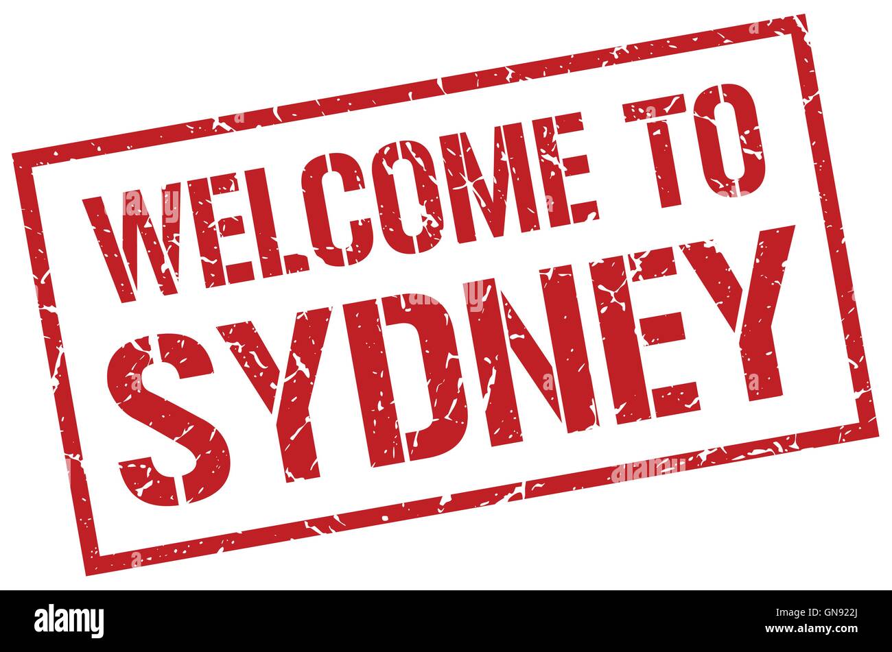 welcome to Sydney stamp Stock Vector Image & Art - Alamy