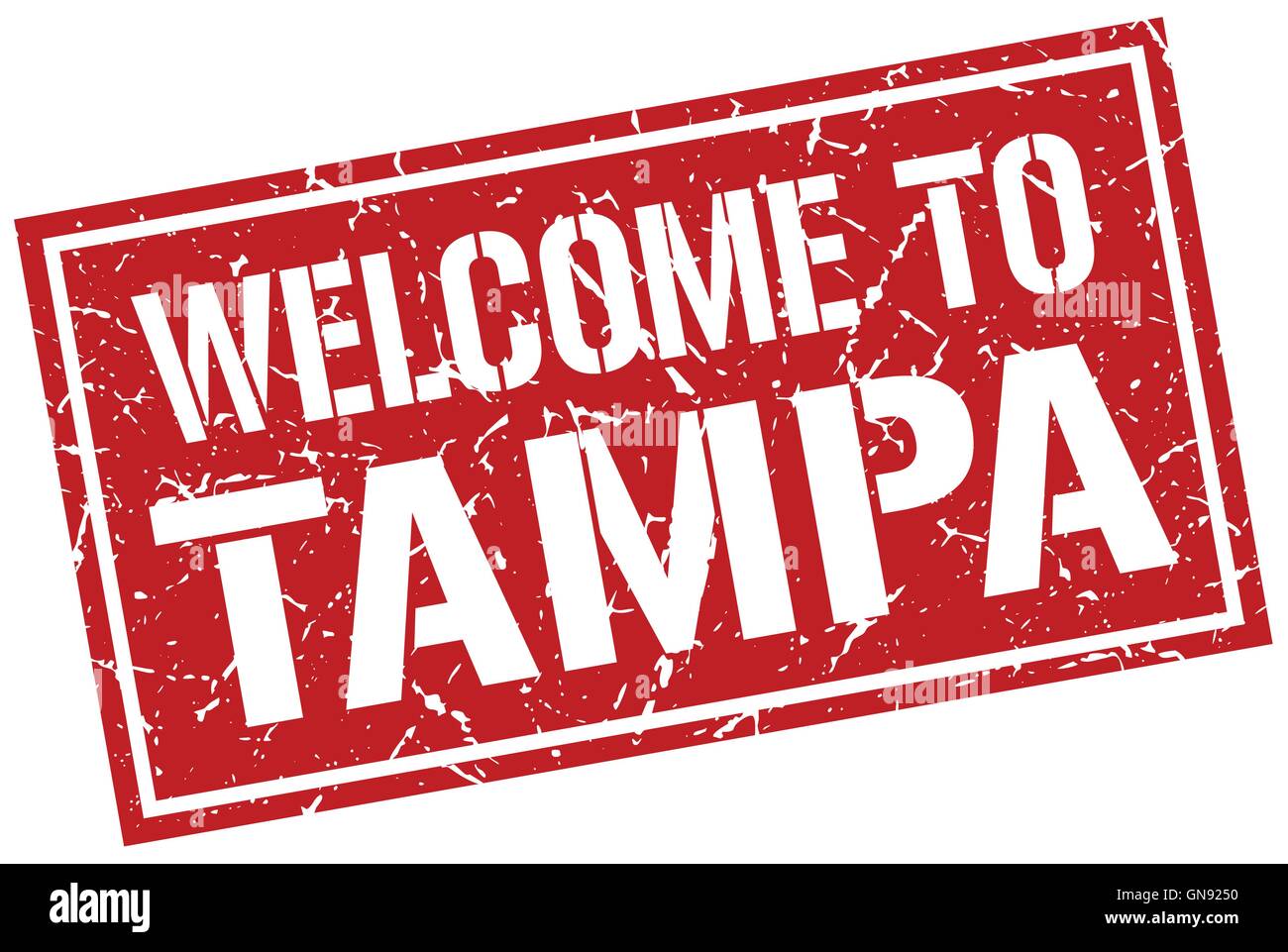 Welcome tampa stamp hi-res stock photography and images - Alamy