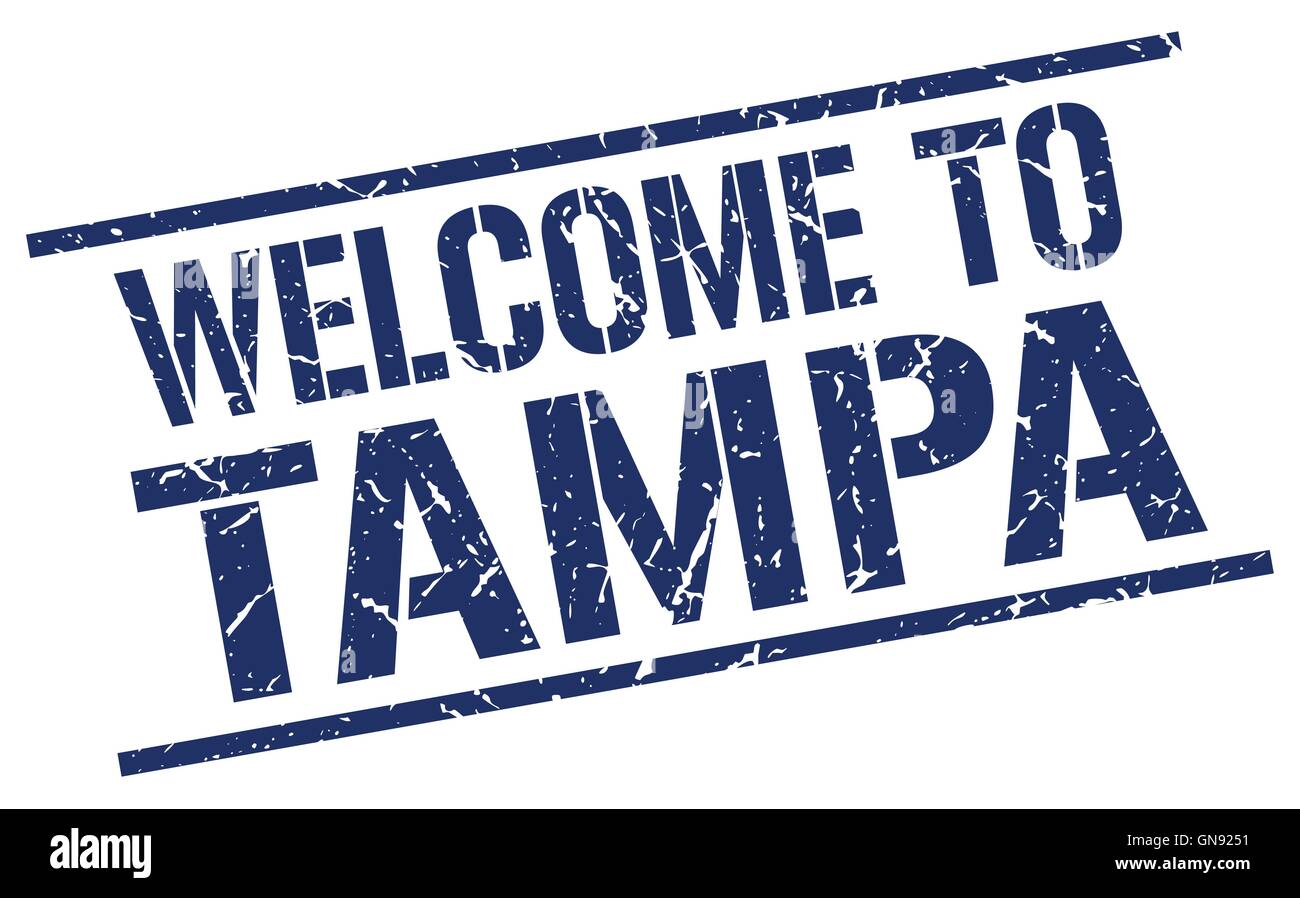 Welcome tampa stamp Cut Out Stock Images & Pictures - Alamy