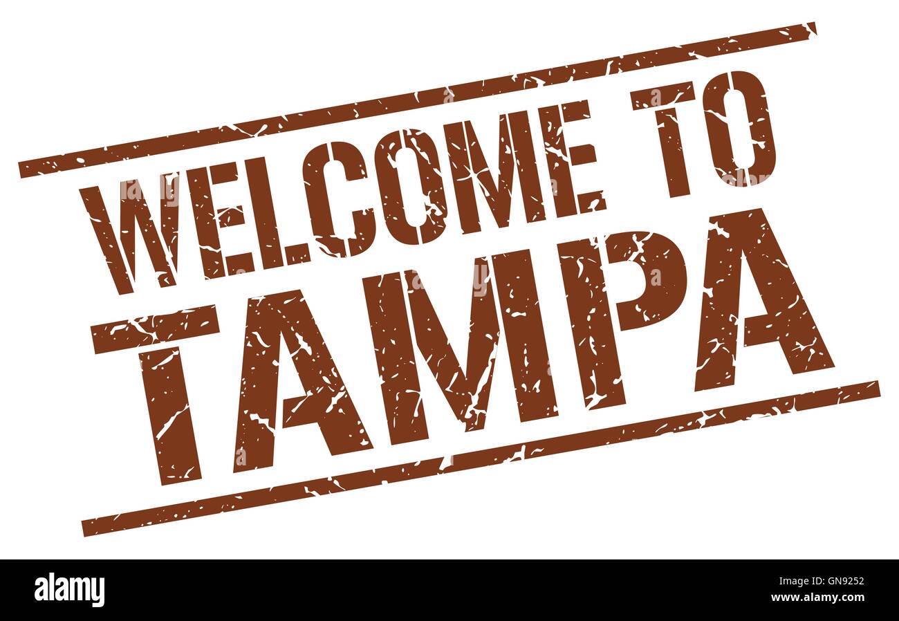 Welcome tampa stamp hi-res stock photography and images - Alamy