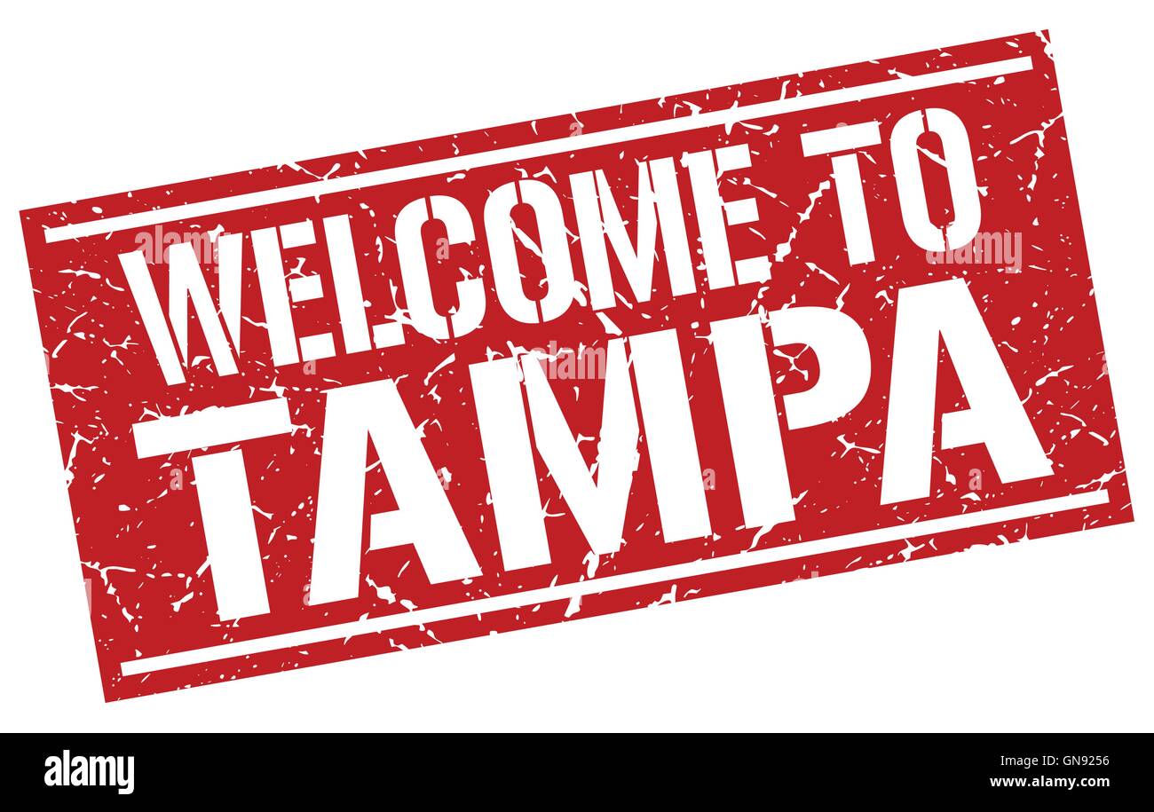 Welcome tampa stamp hi-res stock photography and images - Alamy