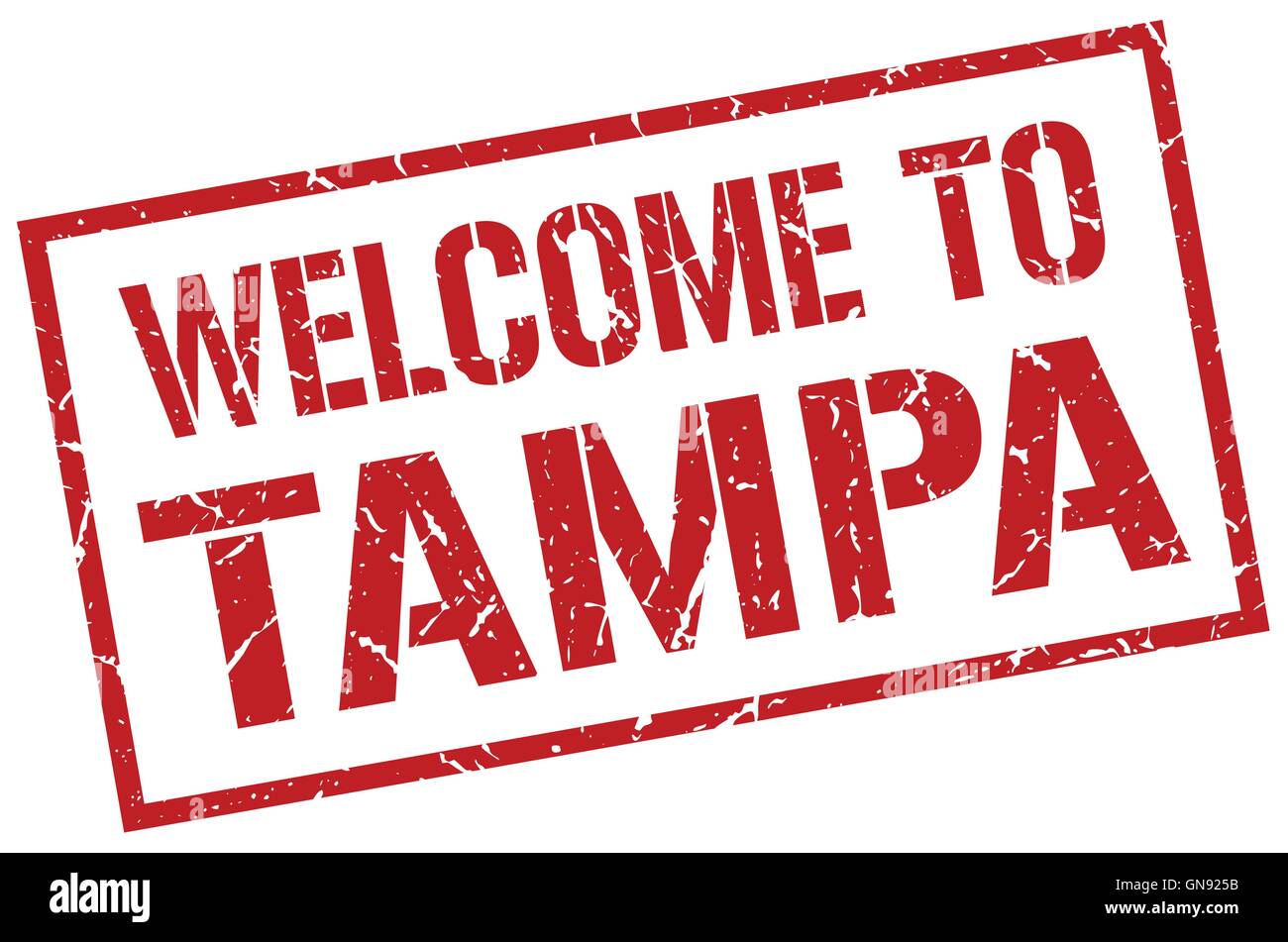 Welcome tampa stamp hi-res stock photography and images - Alamy