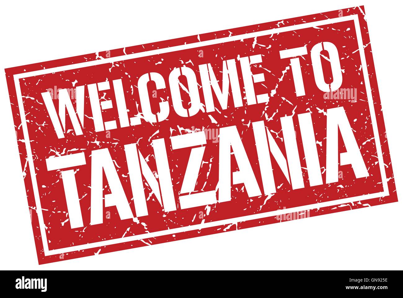 welcome to Tanzania stamp Stock Vector Image & Art - Alamy
