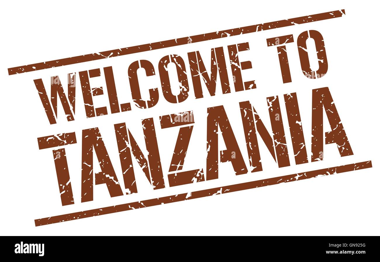 welcome to Tanzania stamp Stock Vector Image & Art - Alamy