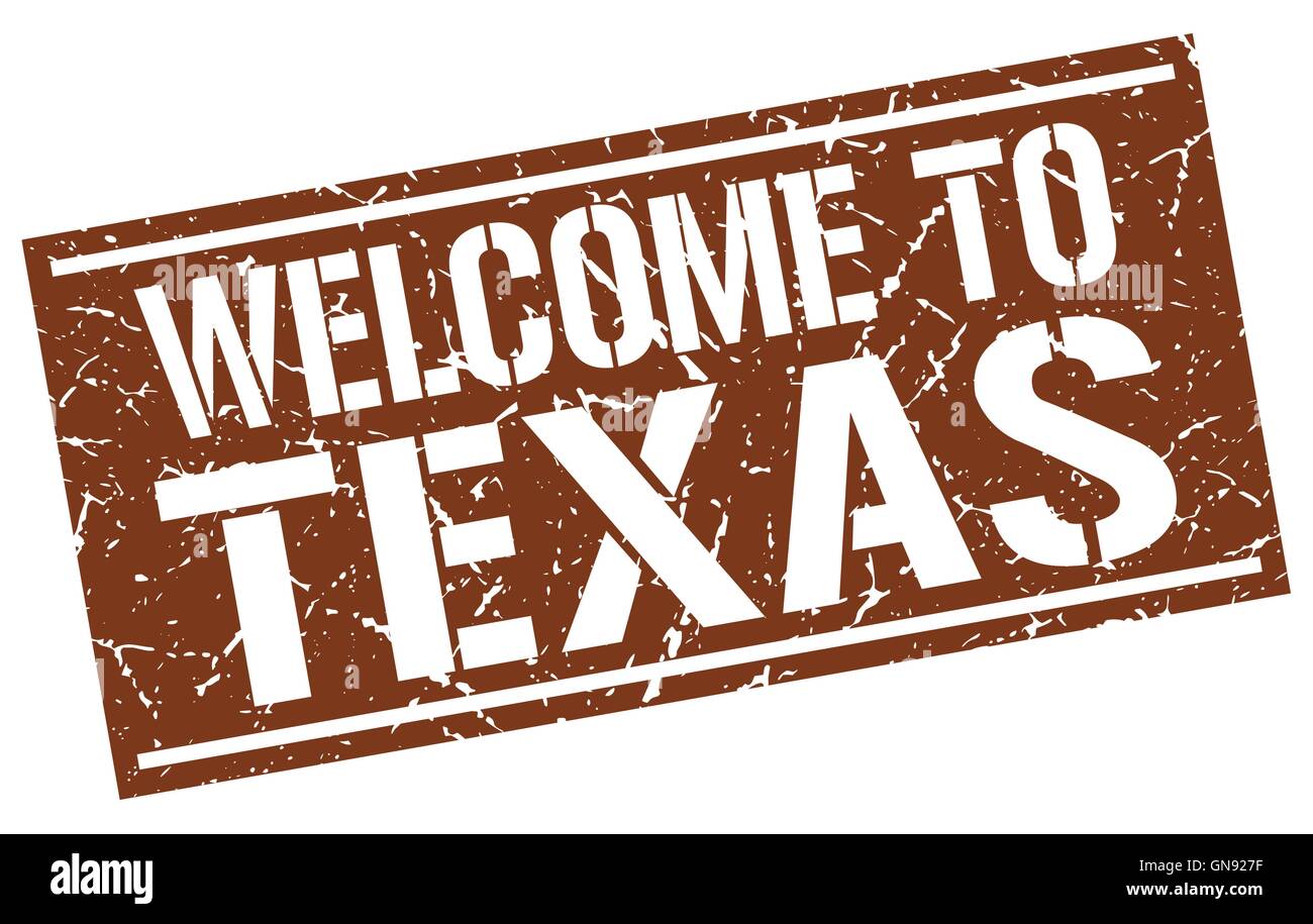 welcome to Texas stamp Stock Vector Image & Art - Alamy