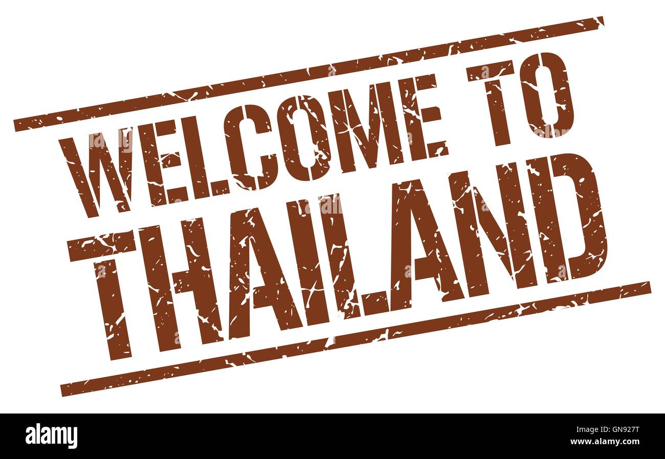 Welcome to thailand stamp hi-res stock photography and images - Alamy