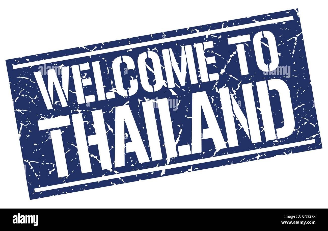 Welcome To Thailand Stamp High Resolution Stock Photography and Images ...