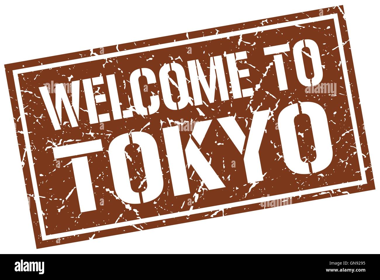 welcome to Tokyo stamp Stock Vector Image & Art - Alamy
