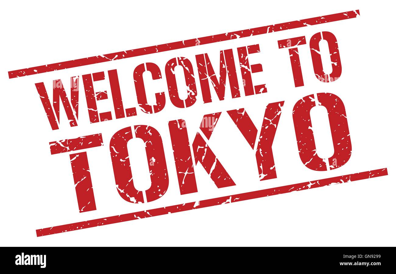 welcome to Tokyo stamp Stock Vector Image & Art - Alamy