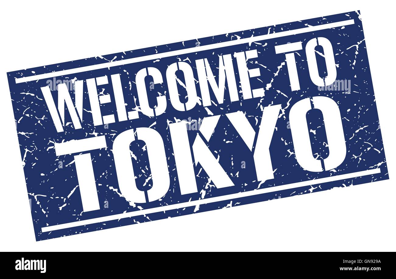 welcome to Tokyo stamp Stock Vector Image & Art - Alamy