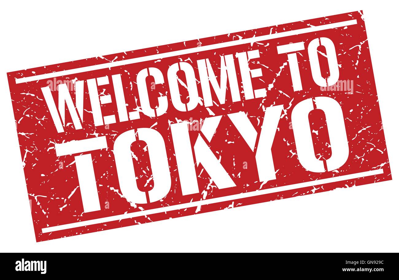 welcome to Tokyo stamp Stock Vector Image & Art - Alamy