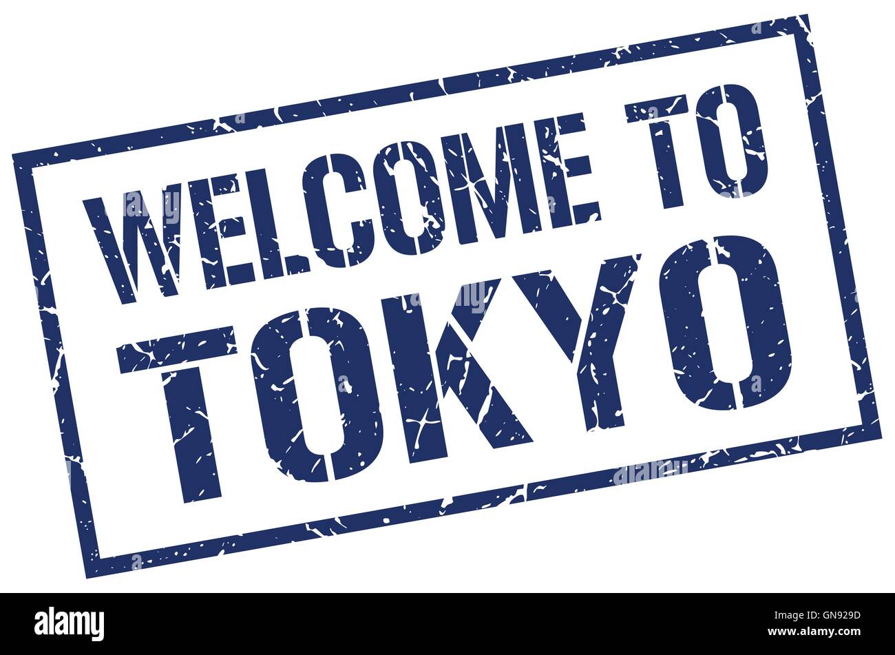 welcome to Tokyo stamp Stock Vector Image & Art - Alamy