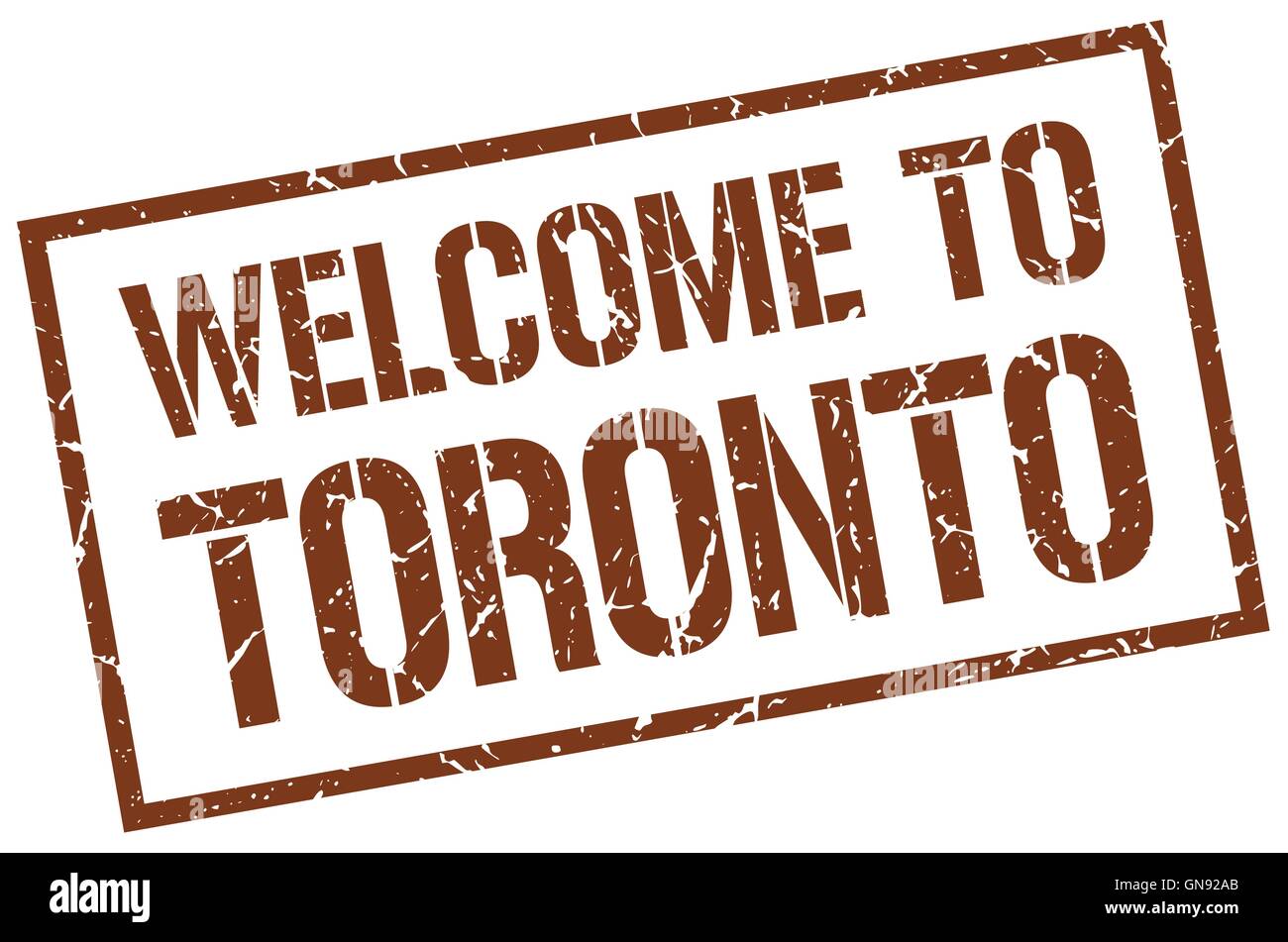 welcome to Toronto stamp Stock Vector Image & Art - Alamy