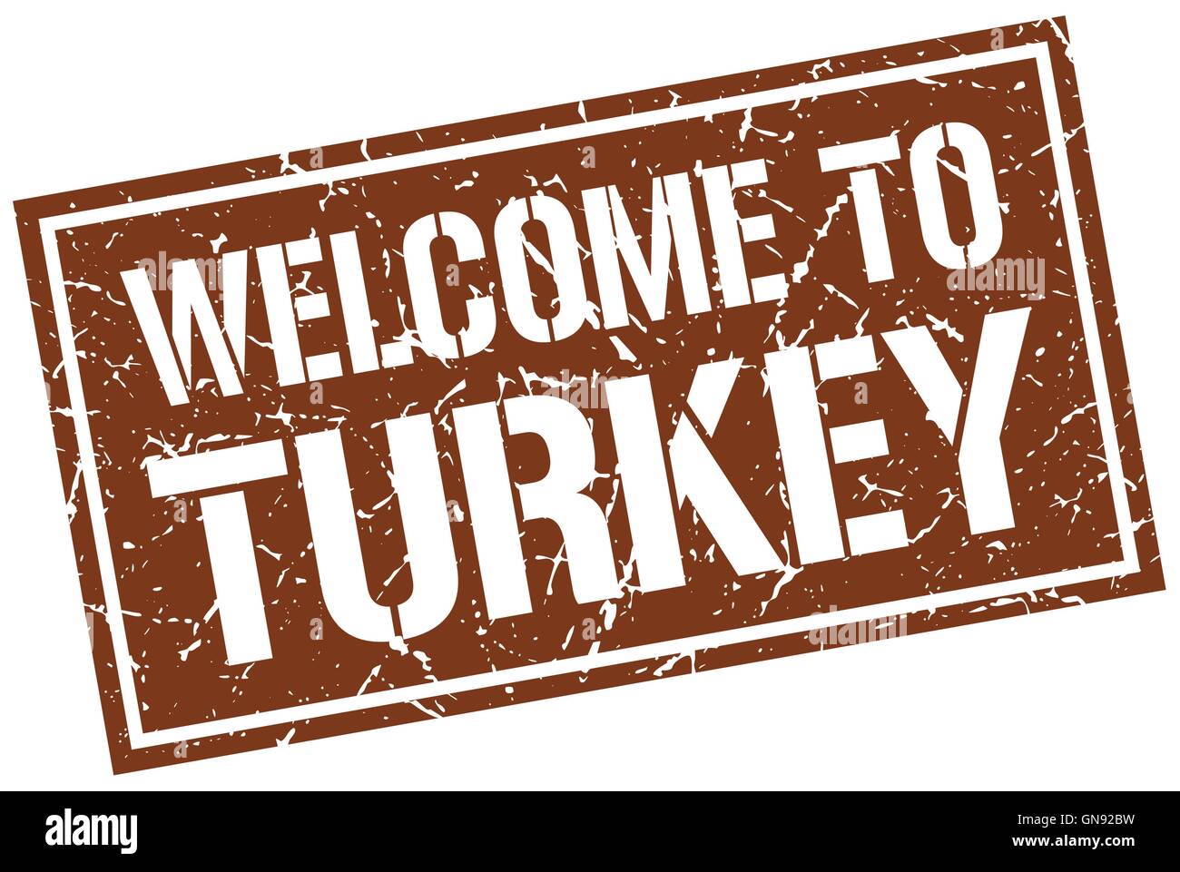 welcome to Turkey stamp Stock Vector Image & Art - Alamy