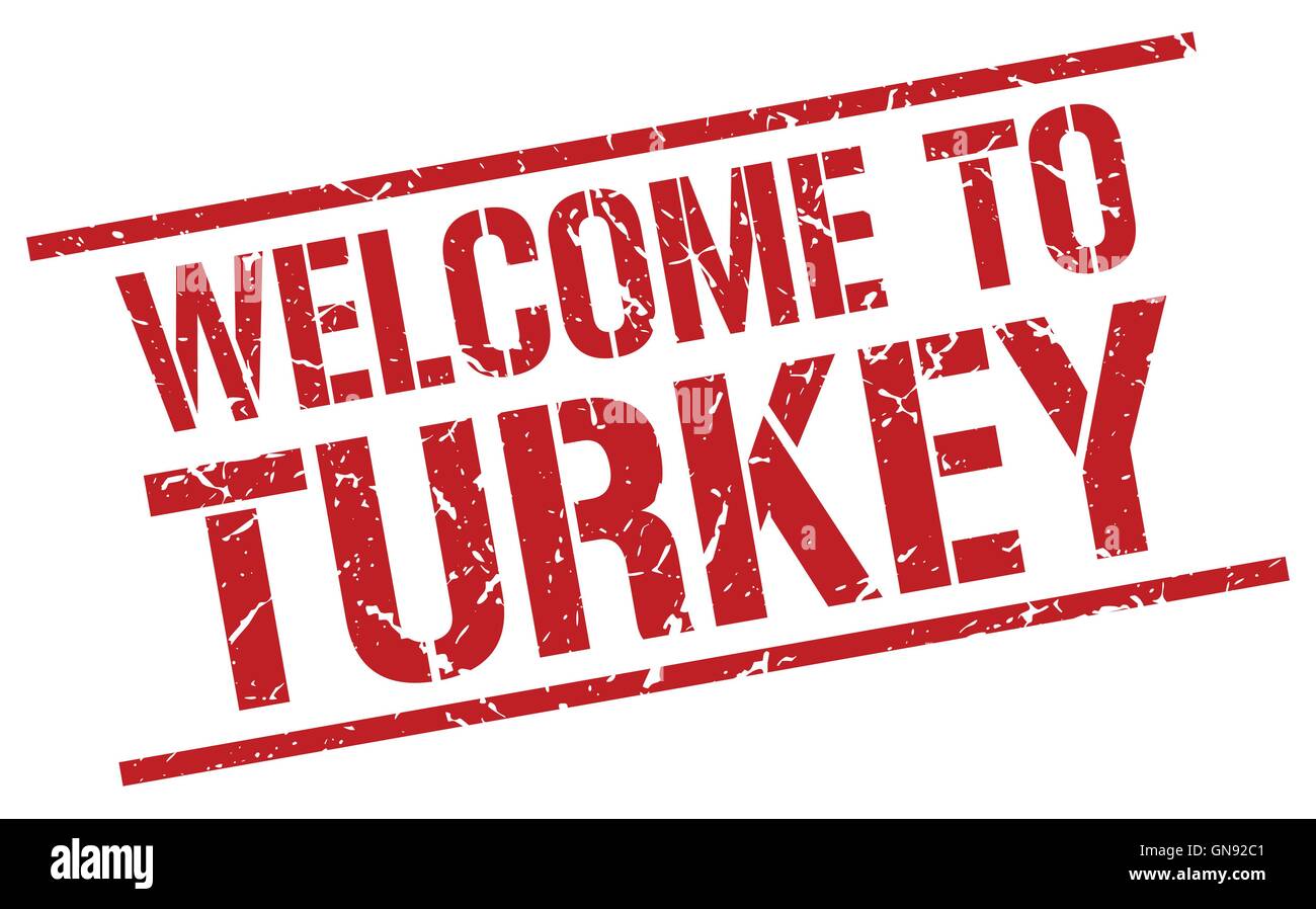 welcome to Turkey stamp Stock Vector Image & Art - Alamy