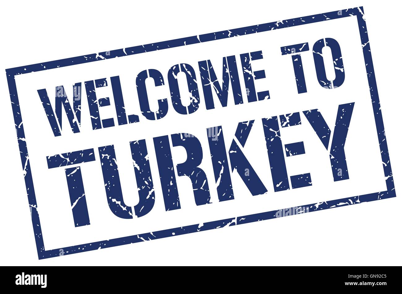 welcome to Turkey stamp Stock Vector Image & Art - Alamy