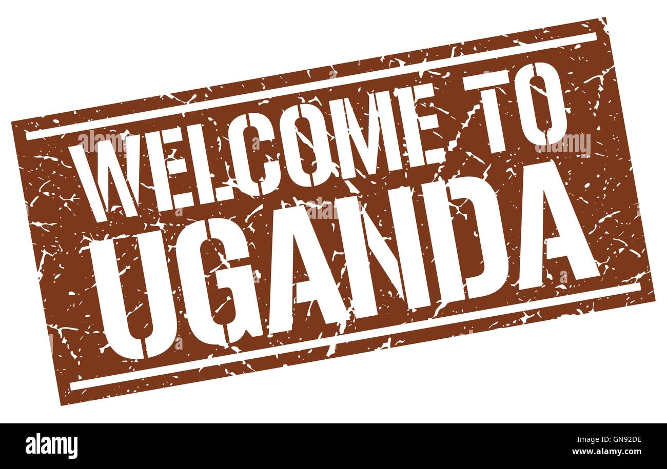 welcome to Uganda stamp Stock Vector Image & Art - Alamy