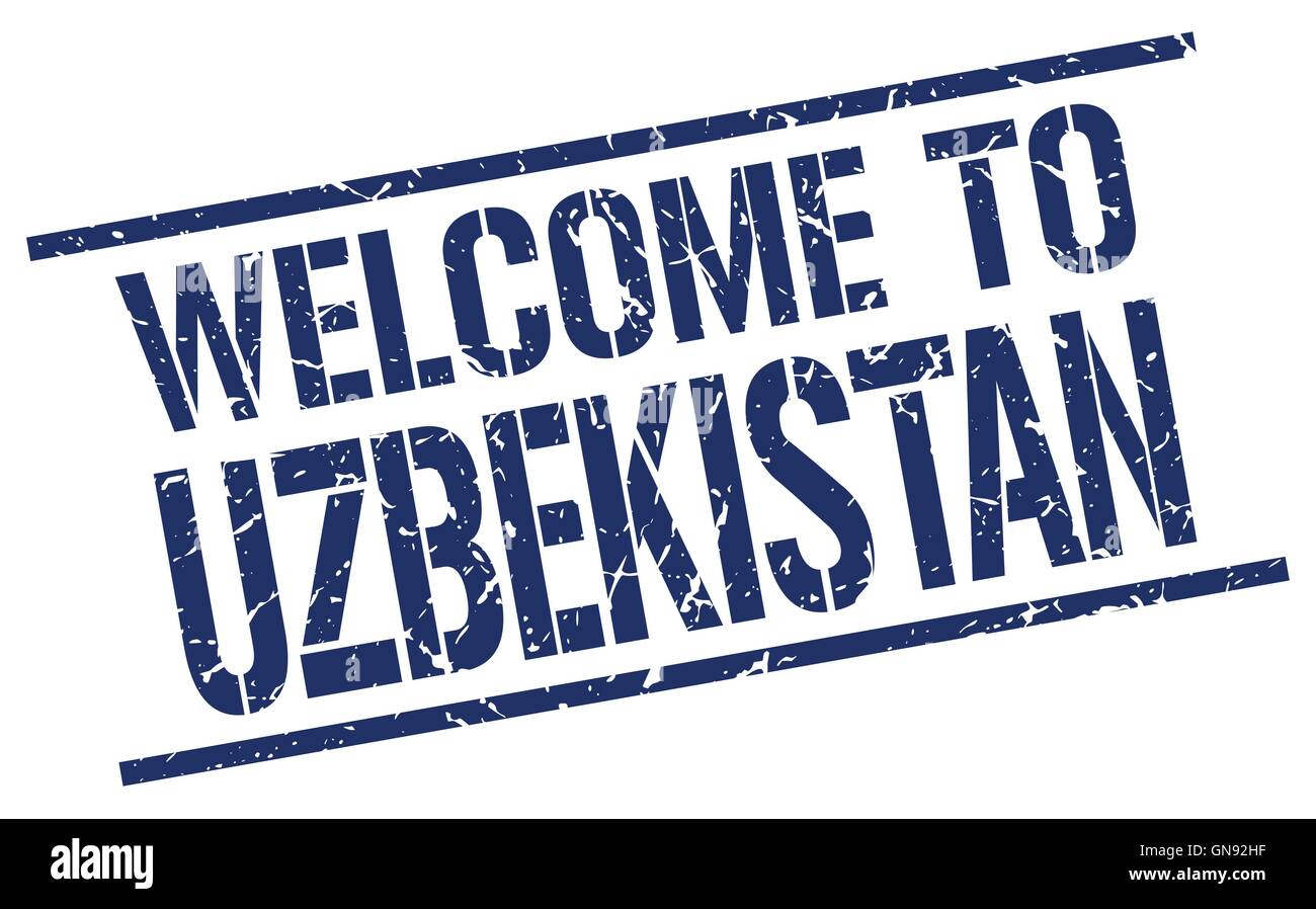 Welcome to uzbekistan Stock Vector Images - Alamy