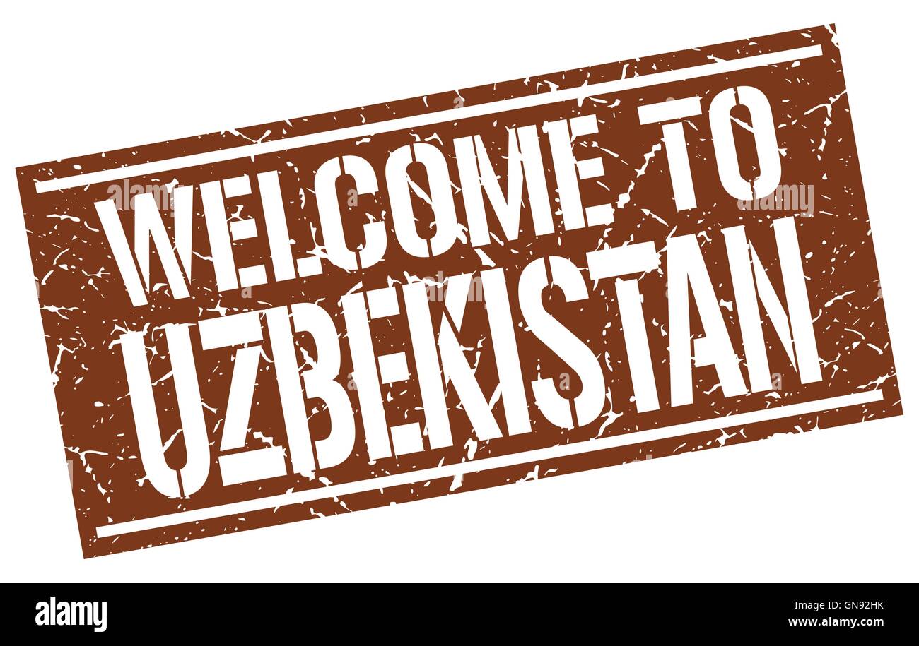 Welcome to uzbekistan Stock Vector Images - Alamy