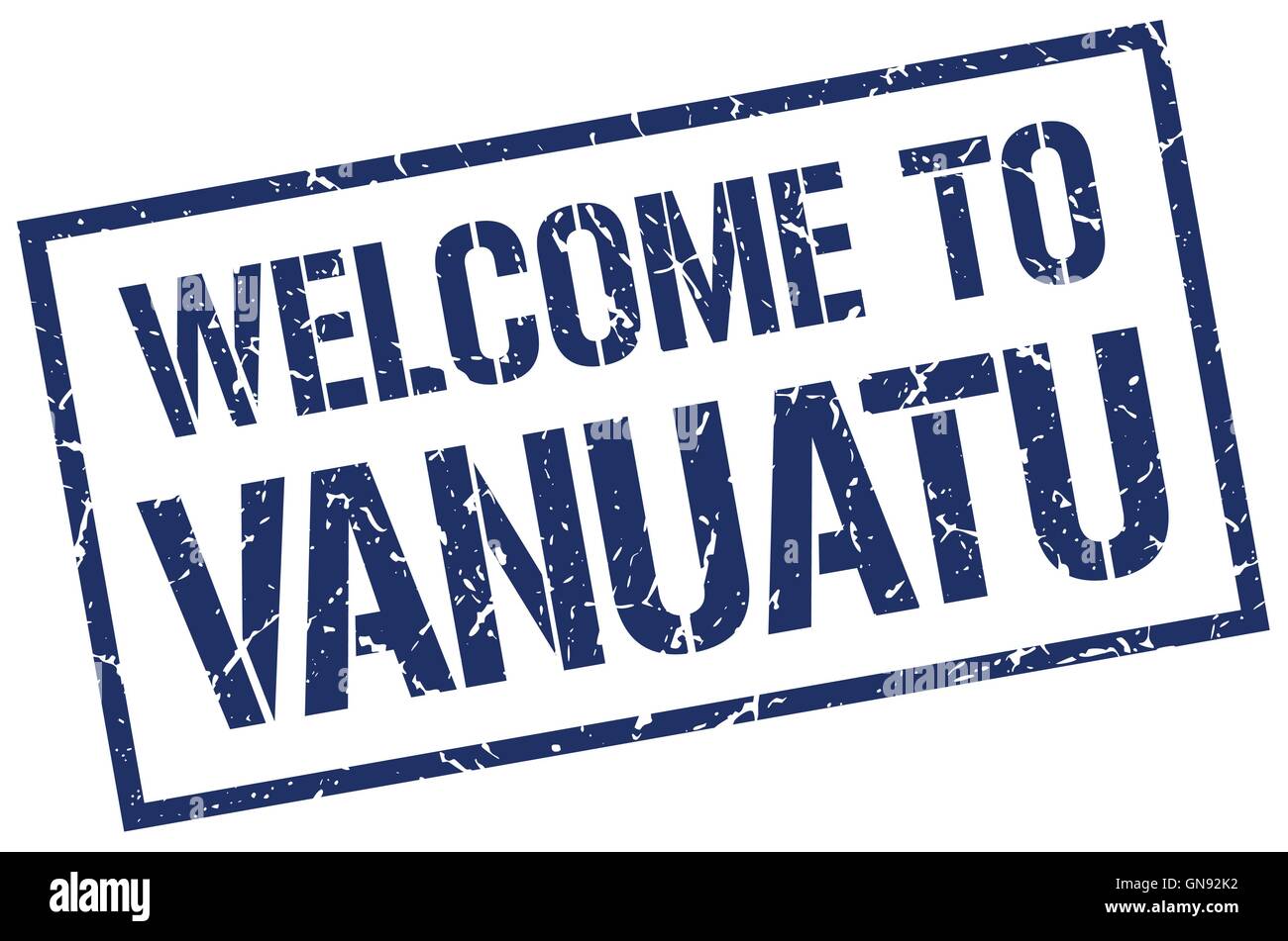 welcome to Vanuatu stamp Stock Vector Image & Art - Alamy