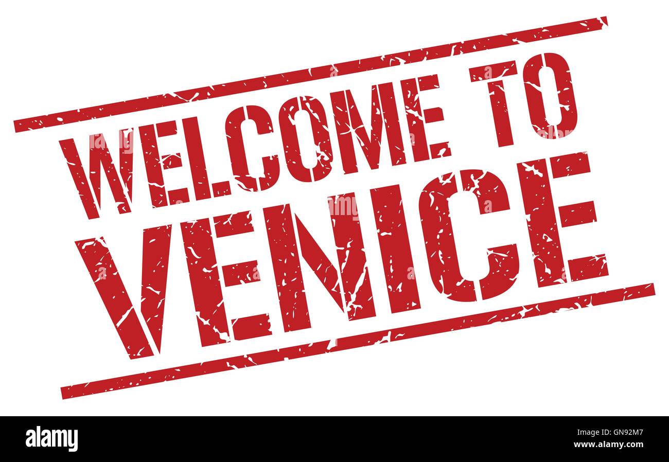 Welcome to venice Stock Vector Images - Alamy